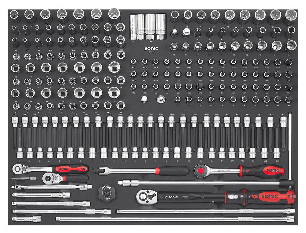 Combination Socket Set 3/8", 228-PCS - XD — GarageTools.com.au