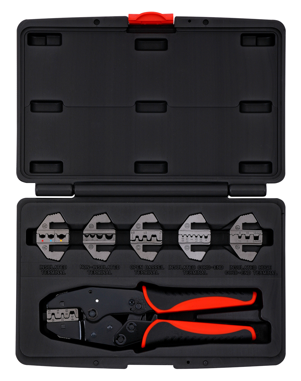 Crimping plier set with exchangeable heads 7-pcs — GarageTools.com.au