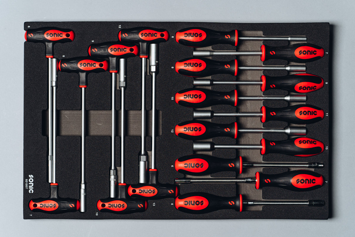 Socket Screwdriver Hex & Grips Key Set, 18-PCS - MEDIUM — GarageTools ...